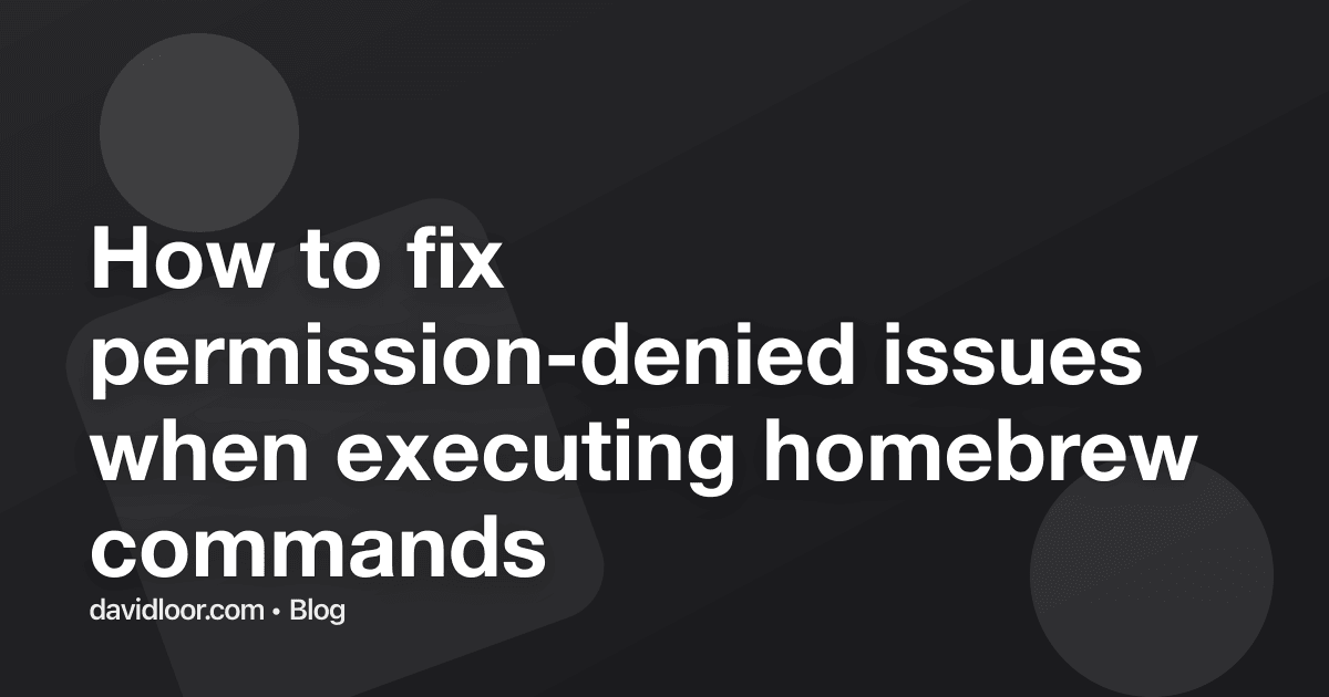 How to fix permission-denied issues when executing…